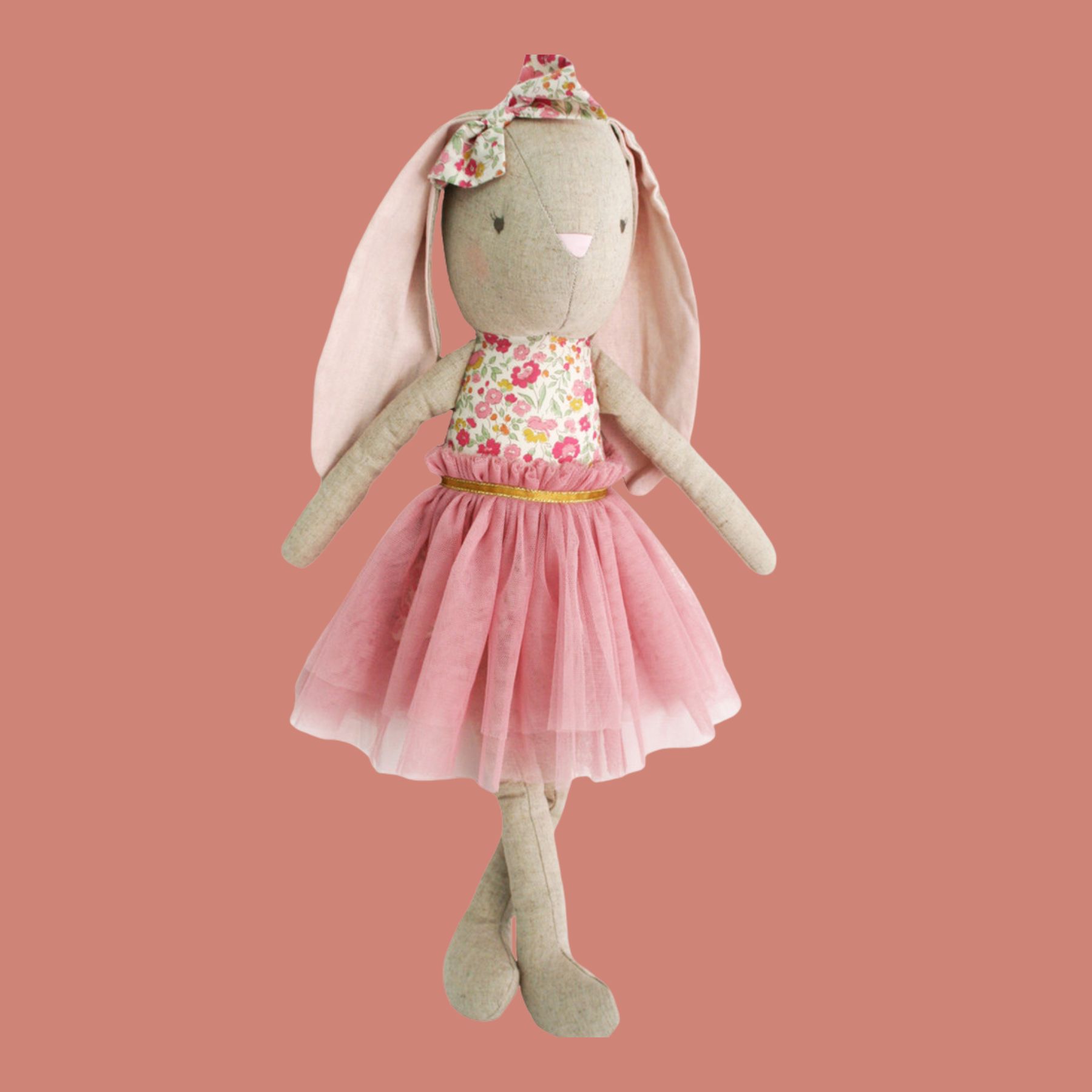 Alimrose - Linen Pearl Cuddle Blush Bunny - Bartz Viviano Flowers & Gifts